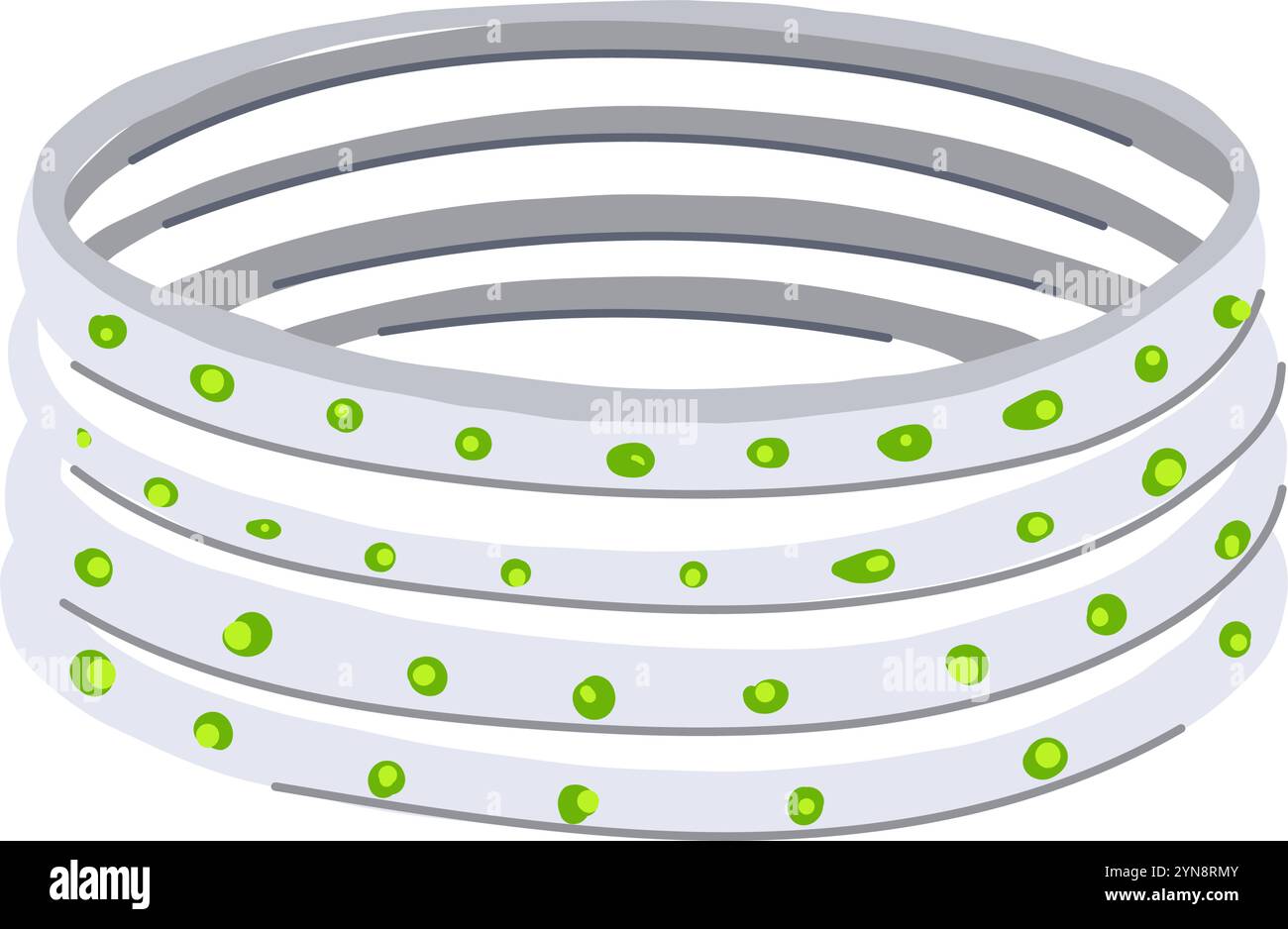 silver bracelet churi indian cartoon vector illustration Stock Vector ...