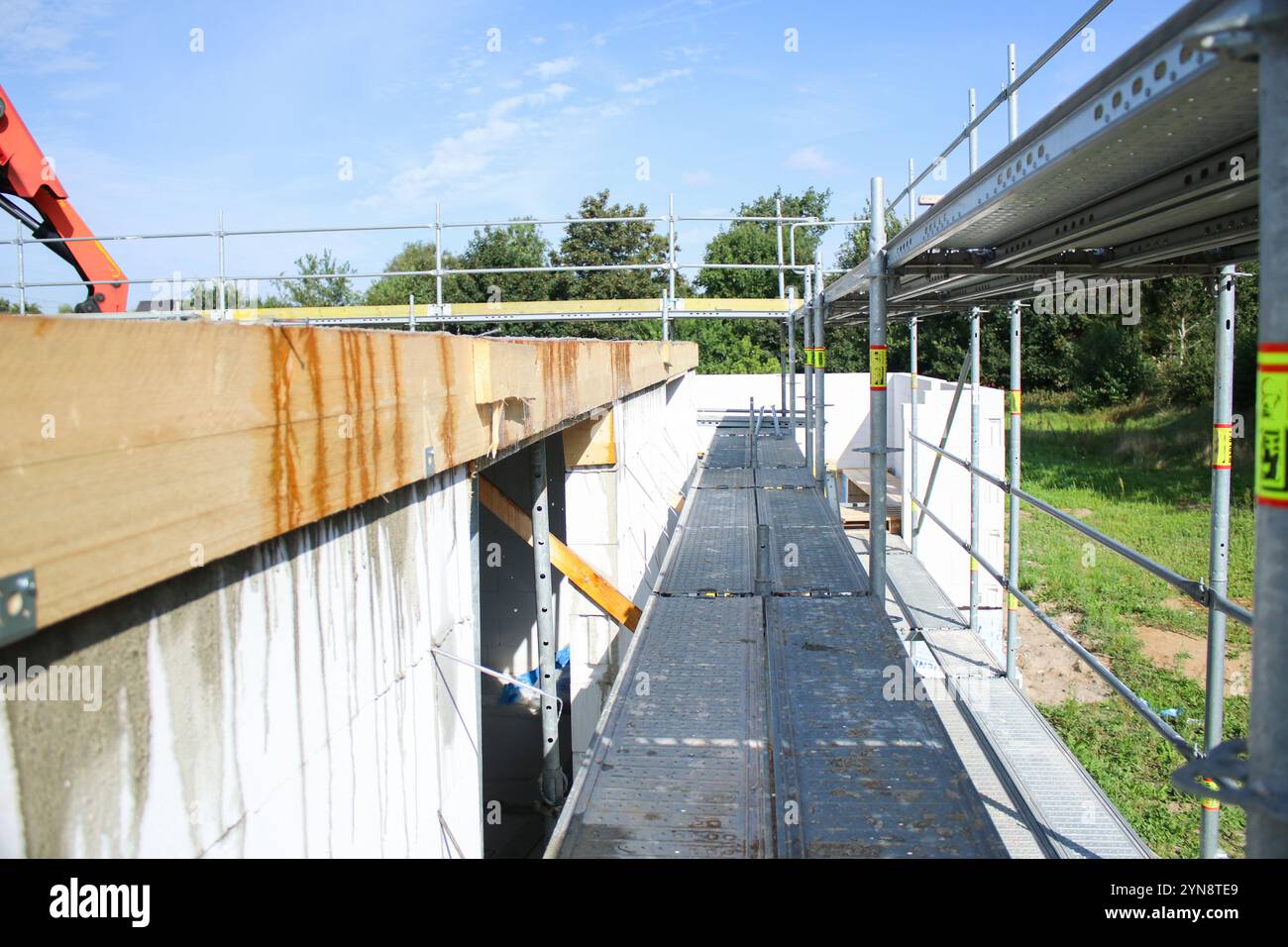 Scaffolding building, core and shell construction concept Stock Photo ...