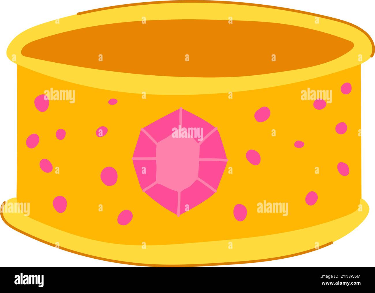 charm bracelet gold cartoon vector illustration Stock Vector Image ...