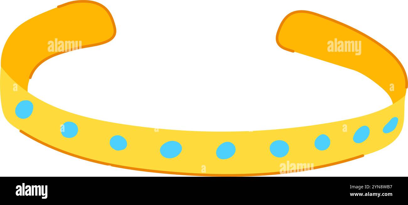 bangle bracelet gold cartoon vector illustration Stock Vector Image ...