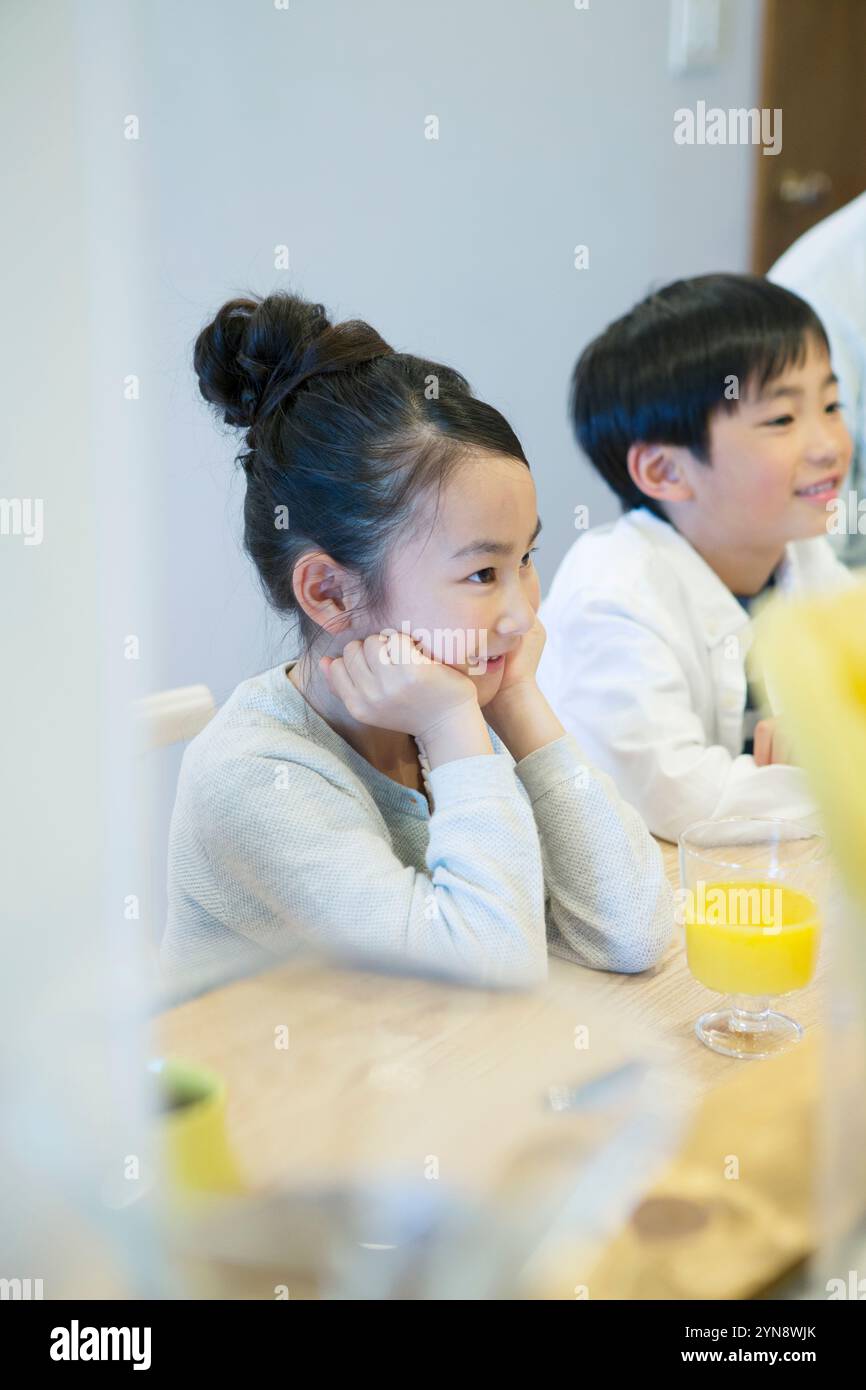 Smiling girl with cheekbones Stock Photo - Alamy