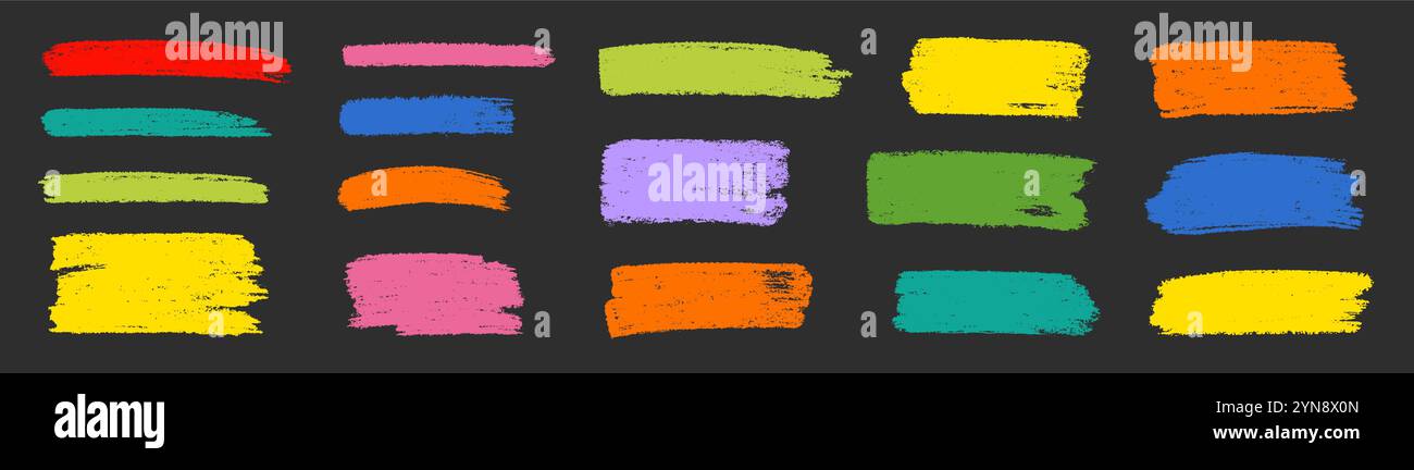 Brush box paint background text banner. Brush paint stroke for text box ...