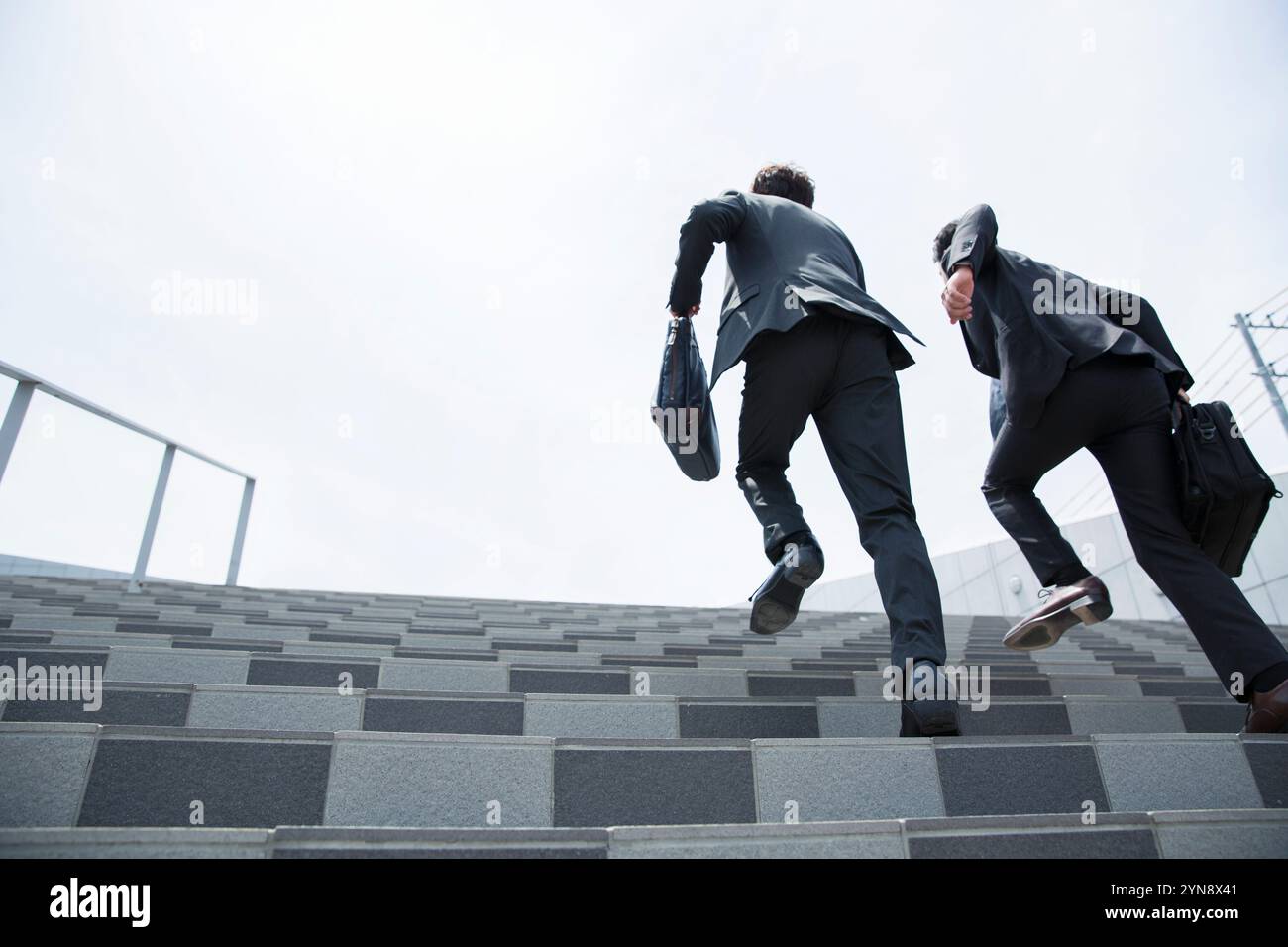 Ascending man in business hi-res stock photography and images - Alamy