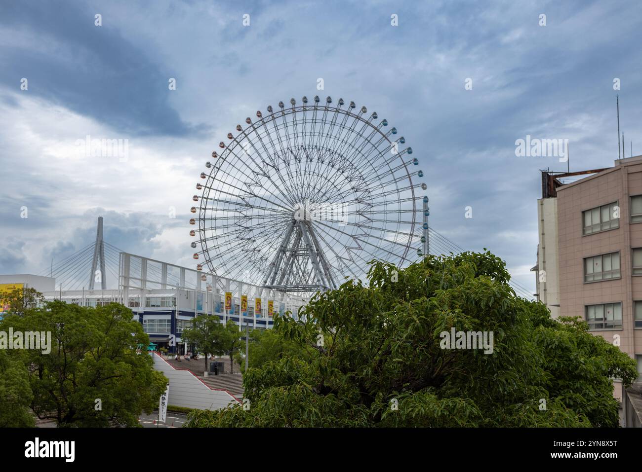 Giant Ferris Wheel at Urban Landmark Stock Photo - Alamy