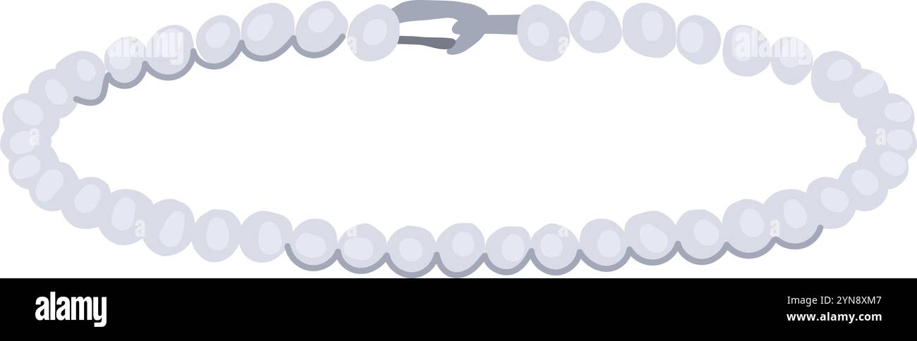 cuff bracelet silver cartoon vector illustration Stock Vector Image ...