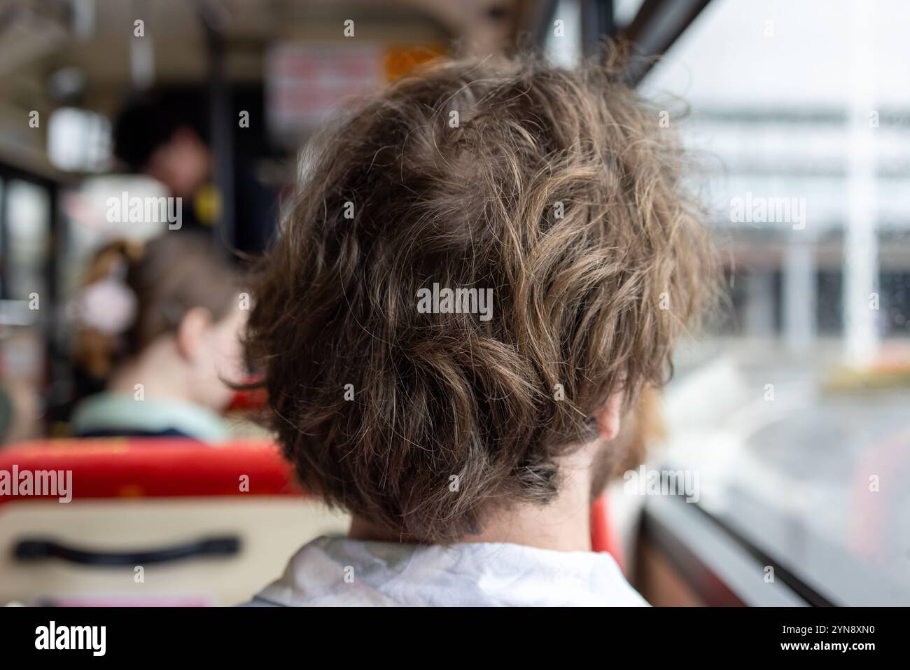 Bus back view hi-res stock photography and images - Alamy