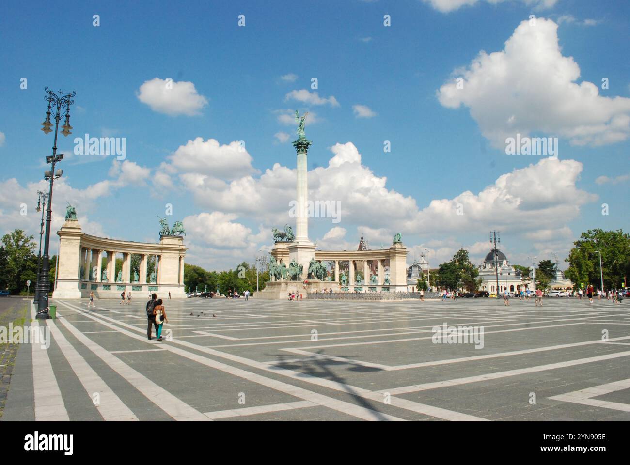 Heroes' Square is one of the main squares in Budapest, a captivating ...