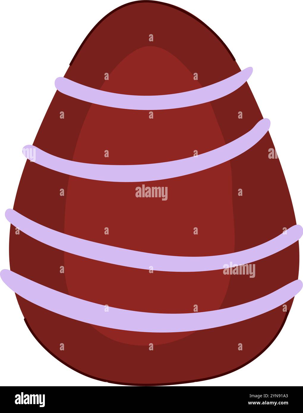 Sweet Chocolate Egg Cartoon Vector Illustration Stock Vector Image And Art Alamy