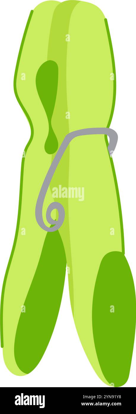 hang clothespin cartoon vector illustration Stock Vector Image & Art ...