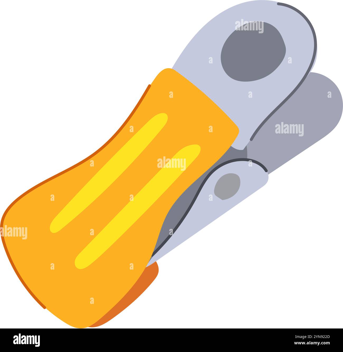 laundry clothespin cartoon vector illustration Stock Vector Image & Art ...