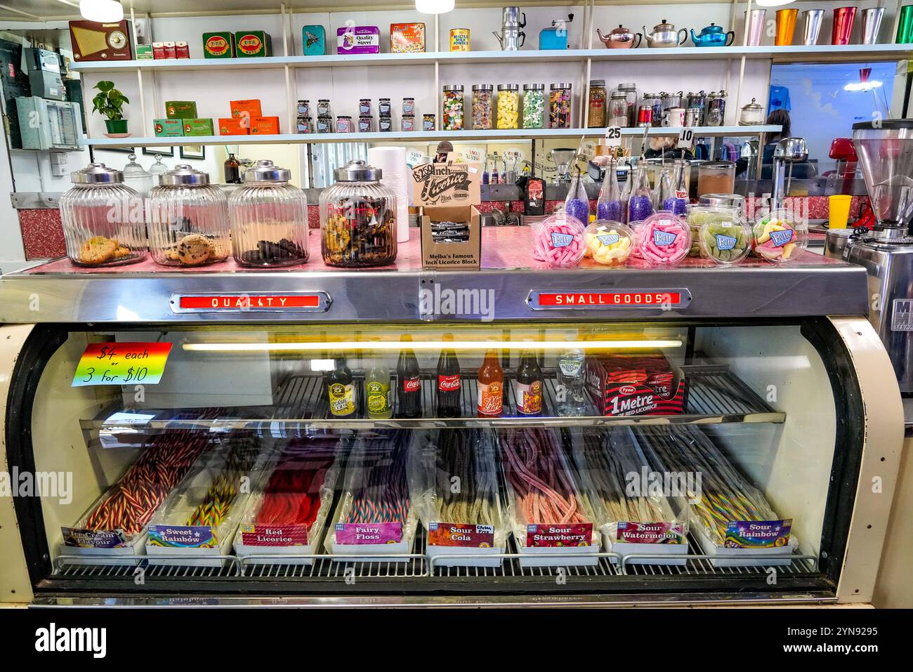 The sweet counter of Bell's Milk Bar in Broken Hill in outback NSW ...