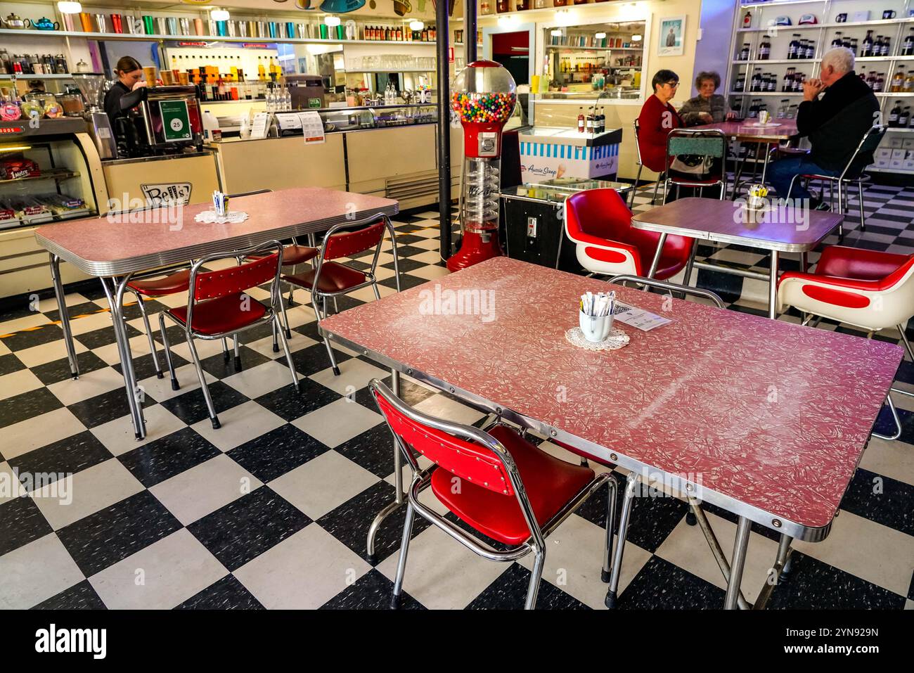 Interior detail of Bell's Milk Bar in Broken Hill in outback NSW ...