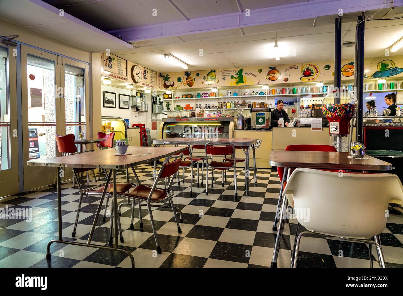 Interior detail of Bell's Milk Bar in Broken Hill in outback NSW ...