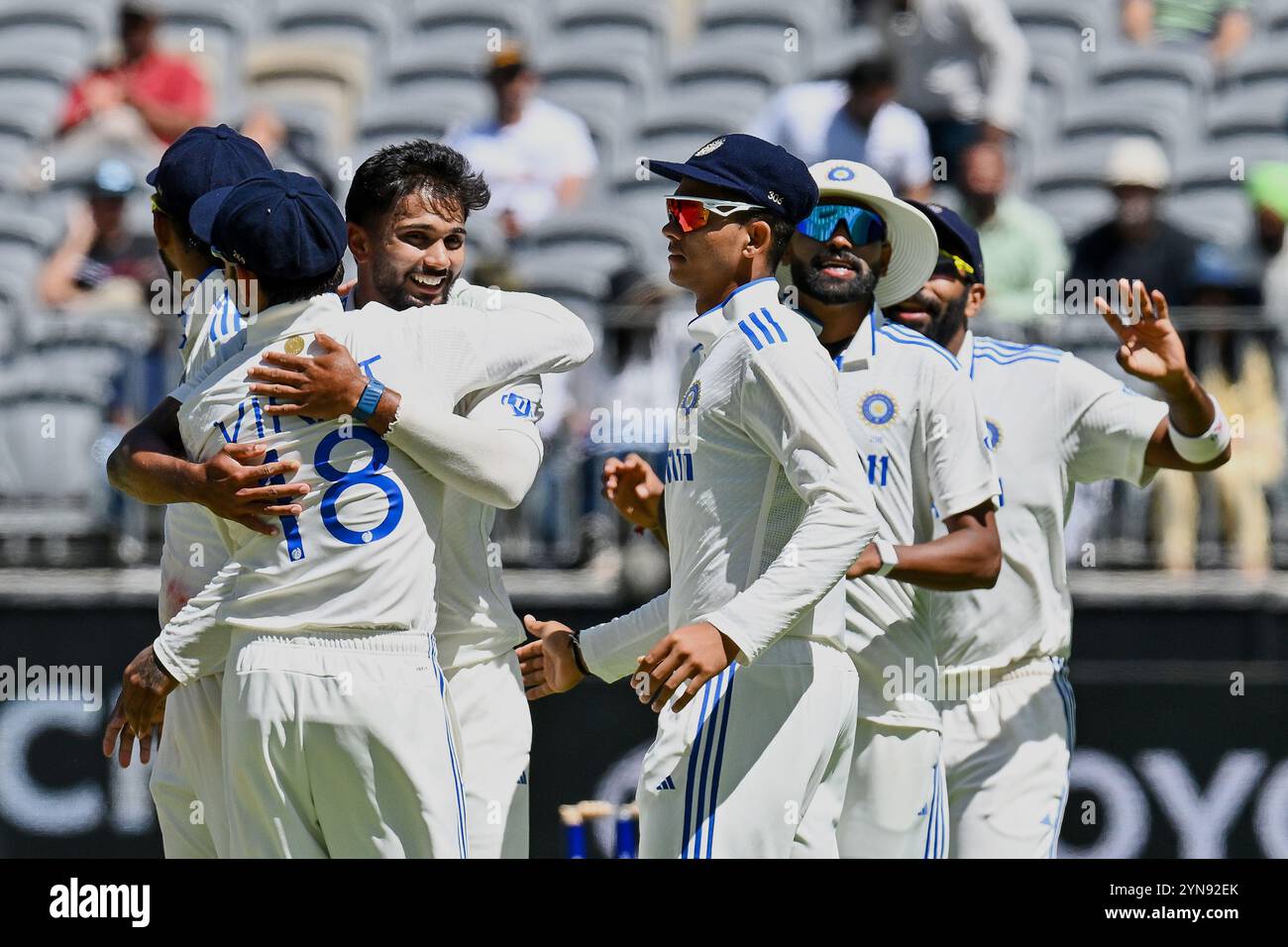 Perth, Australia. 25th Nov, 2024. Nitish Kumar Reddy of India ...