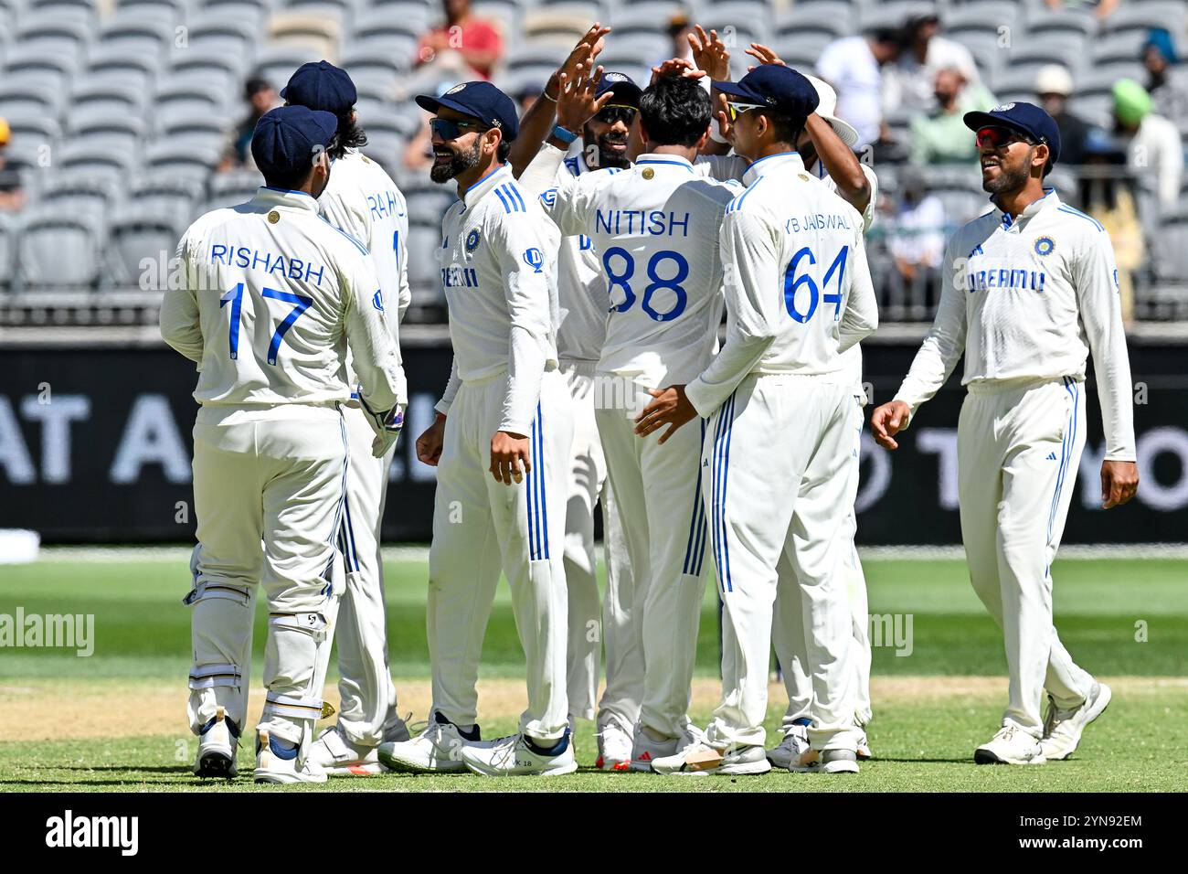 Perth, Australia. 25th Nov, 2024. Nitish Kumar Reddy of India ...