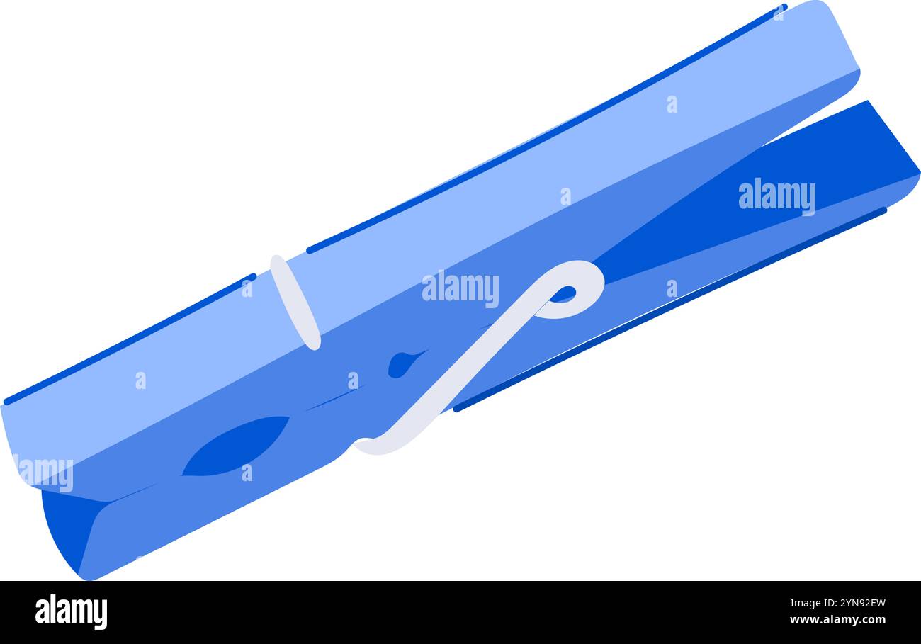 plastic clothespin cartoon vector illustration Stock Vector Image & Art ...