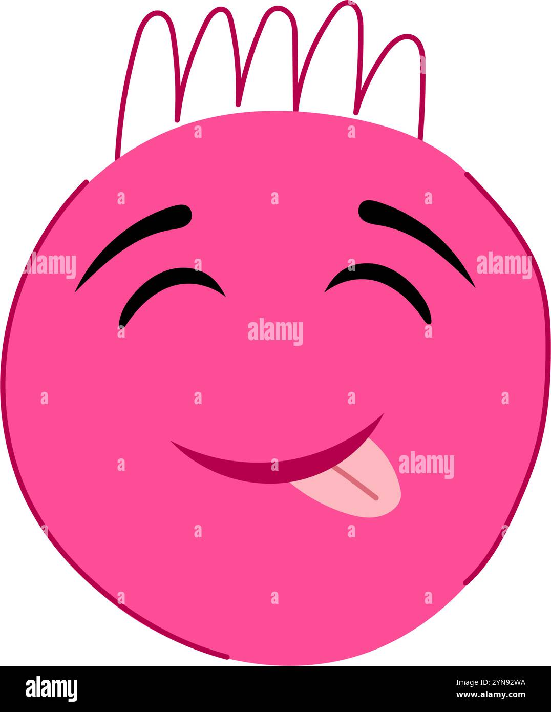 silly comic face cartoon vector illustration Stock Vector Image & Art ...