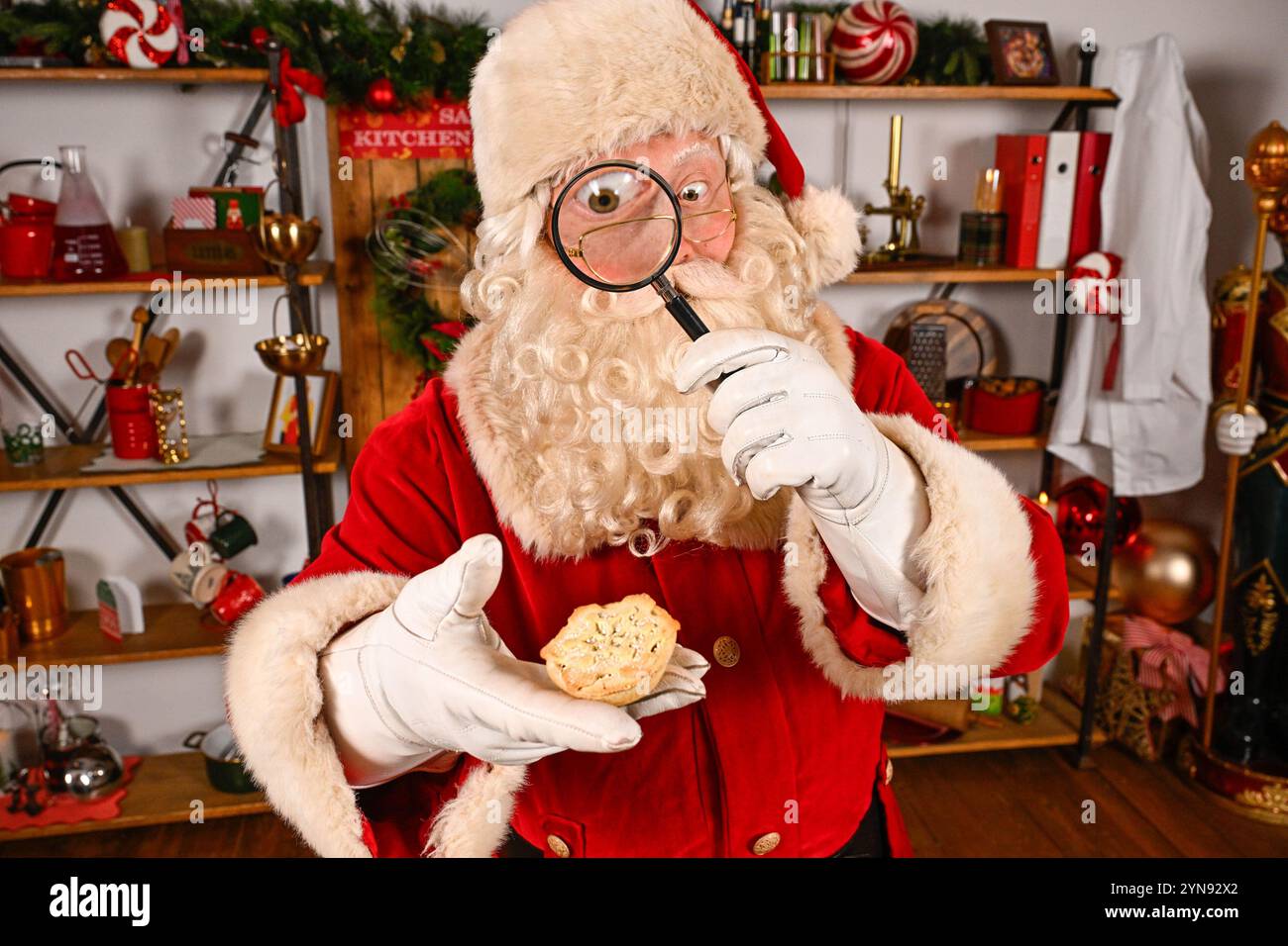 EDITORIAL USE ONLY Santas trained by Ministry Of Fun's Santa School ...