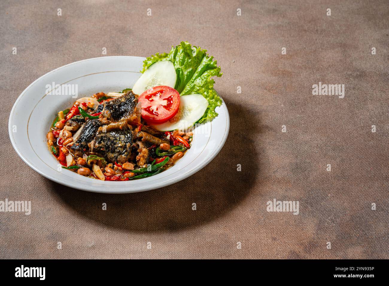 Fried eel with Tauco or fermented bean paste is a Indonesian ...