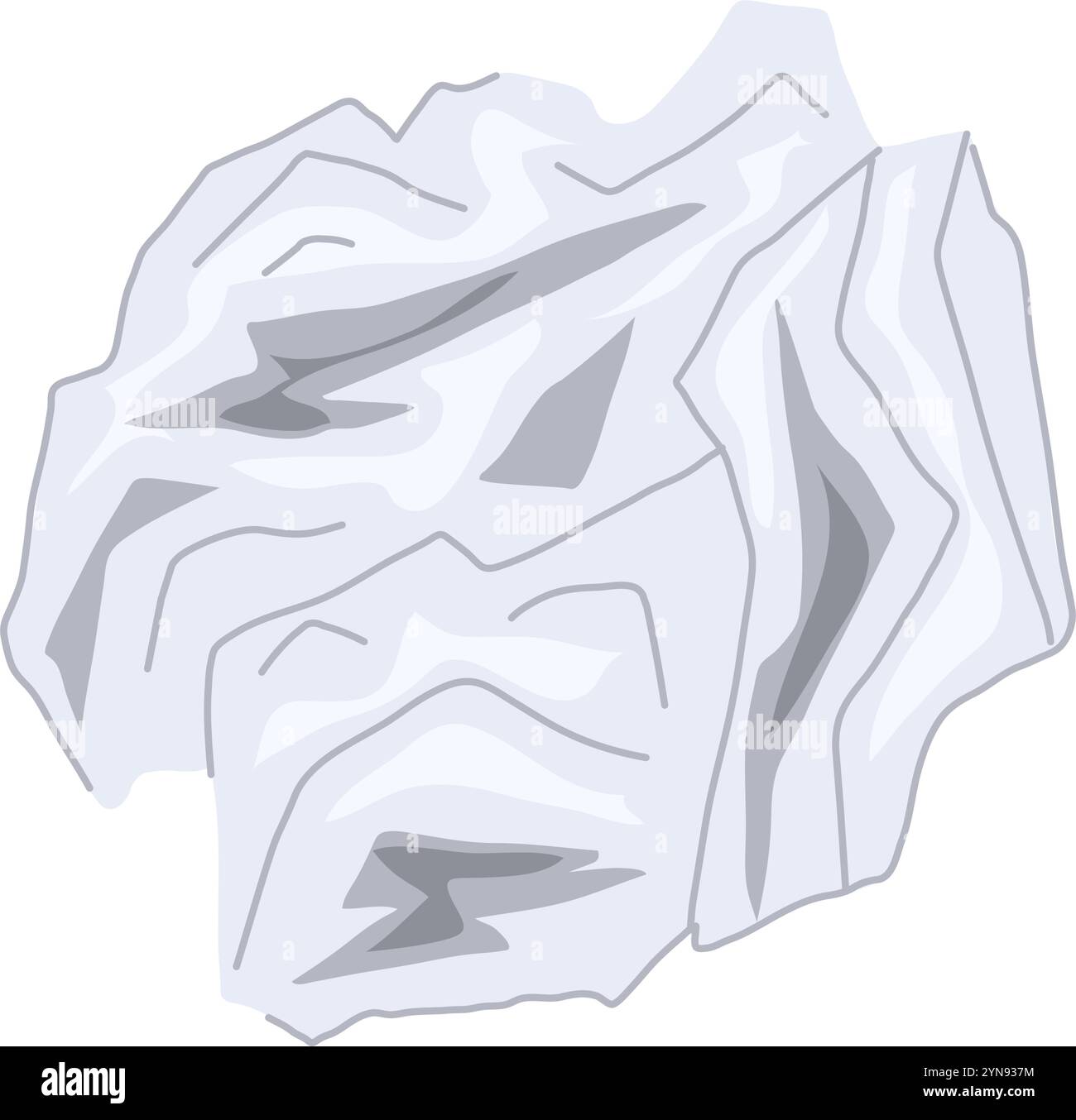 waste crumpled paper balls cartoon vector illustration Stock Vector ...