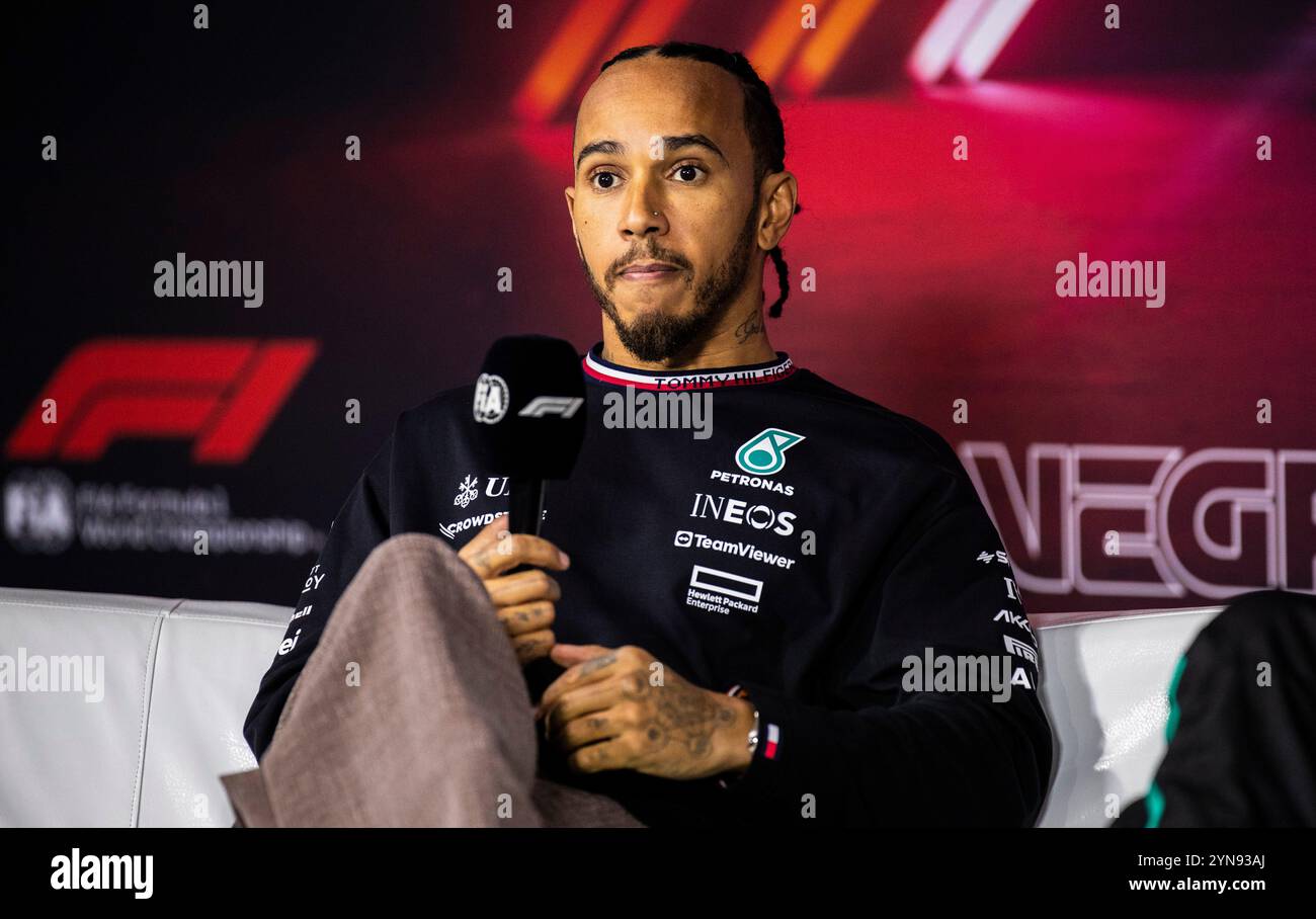 November 23 2024 Las Vegas NV, USA Mercedes AMG Petronas Motorsport ...