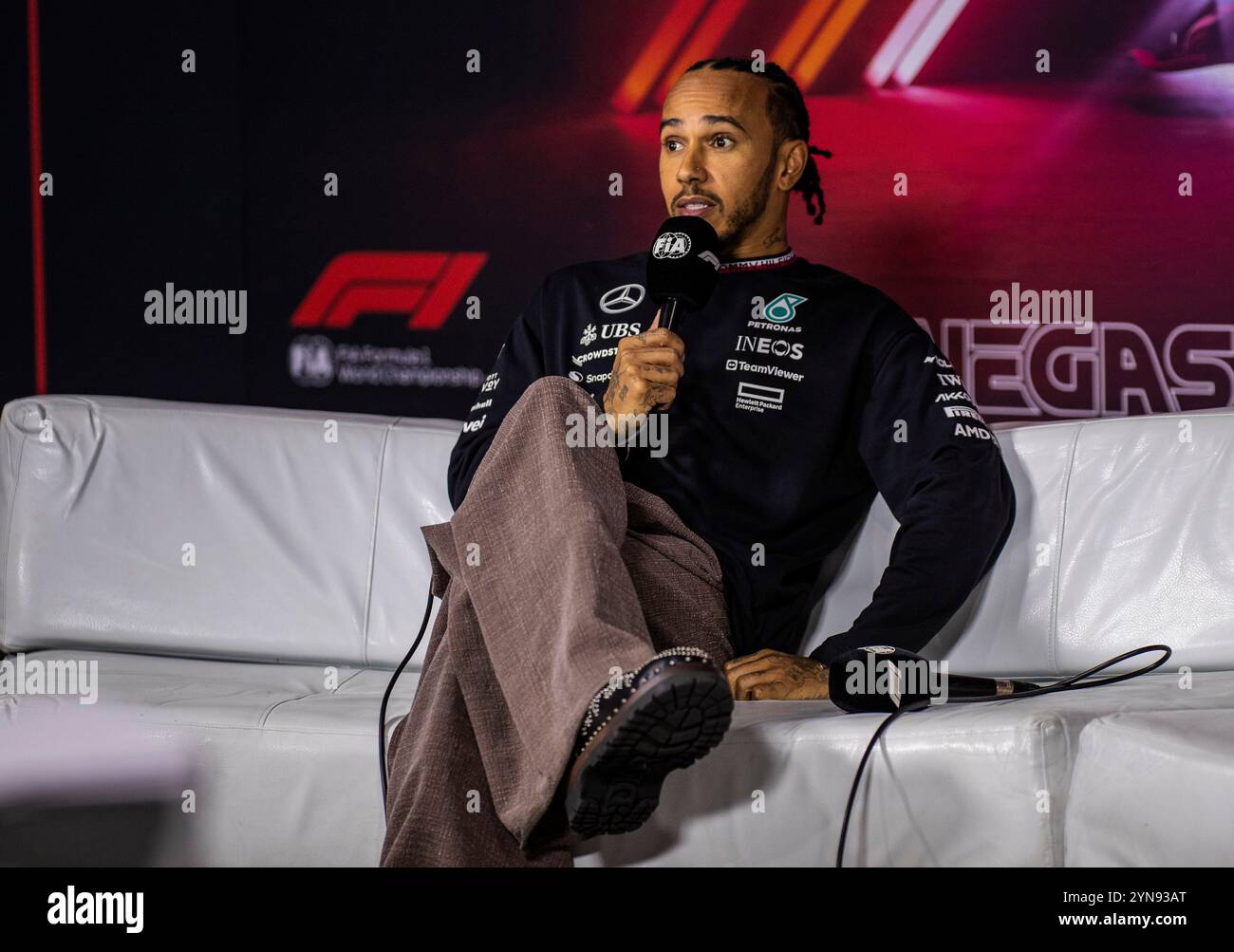 November 23 2024 Las Vegas NV, USA CAPTION PRESS: Mercedes AMG Petronas ...