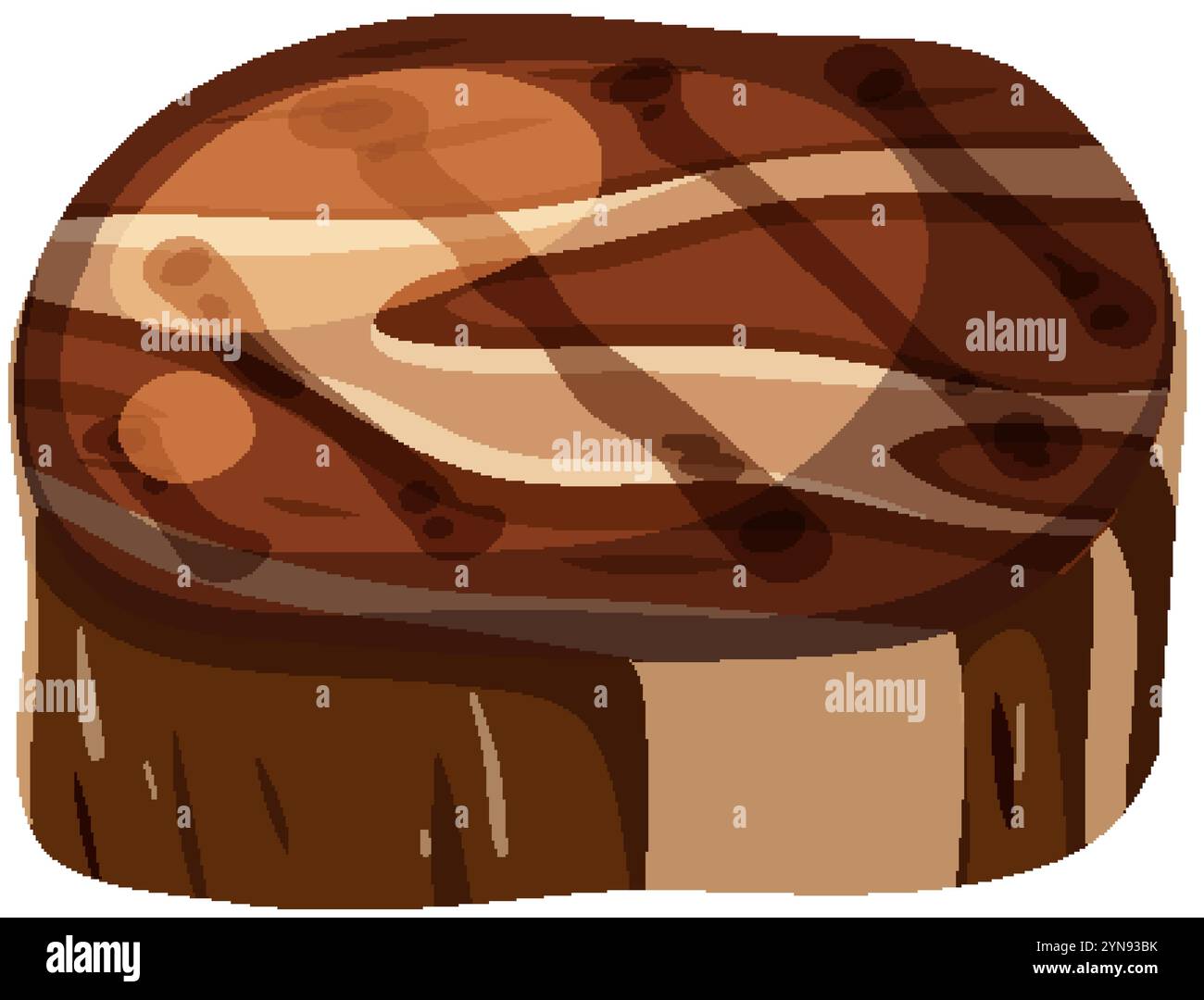 Stylized depiction of a wooden log slice Stock Vector Image & Art - Alamy