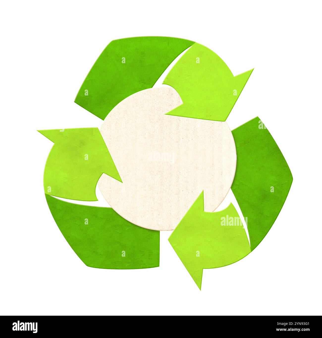 Arrows recycle symbol from paper. Sustainable development of strategy ...