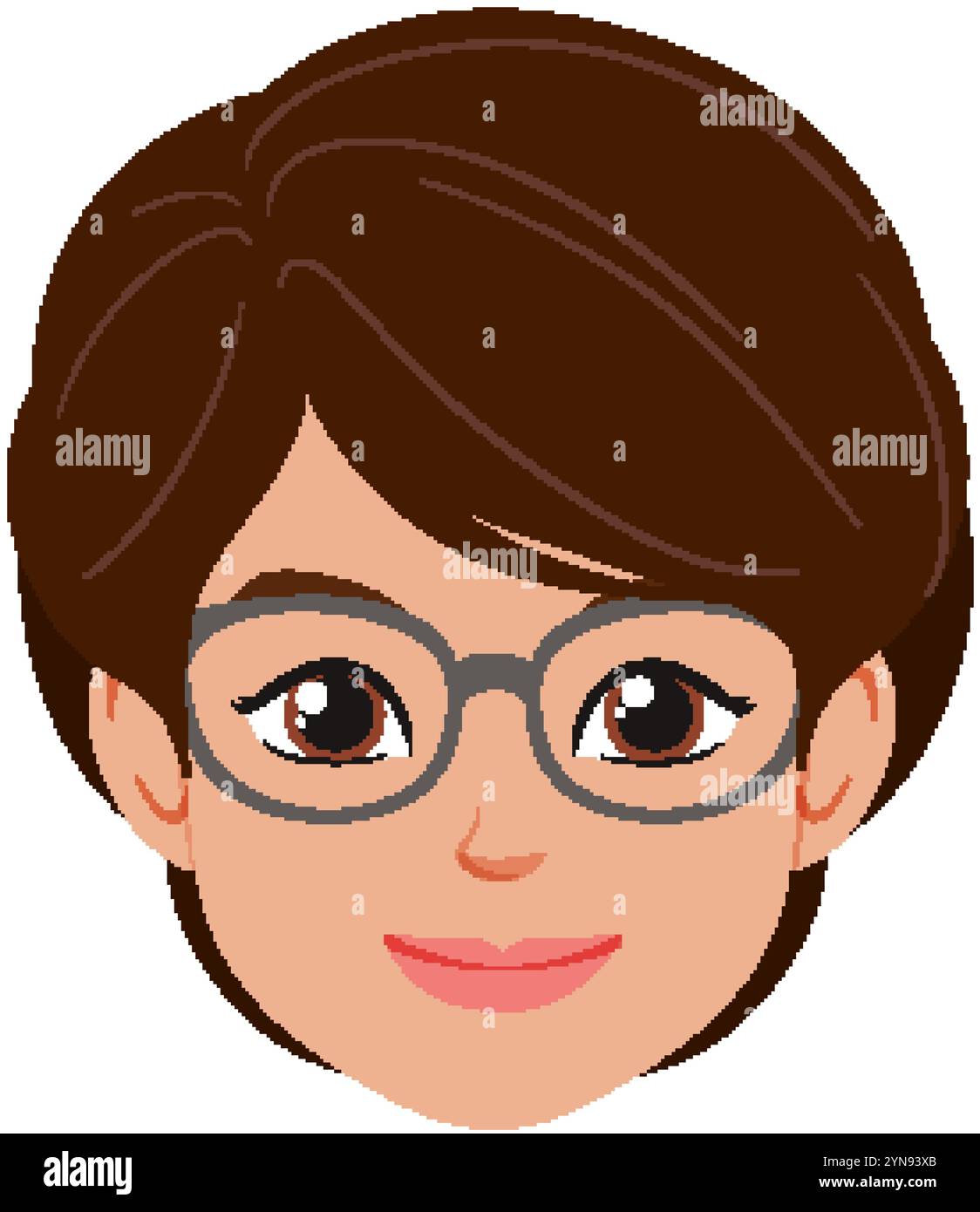 Vector illustration of a smiling woman Stock Vector Image & Art - Alamy