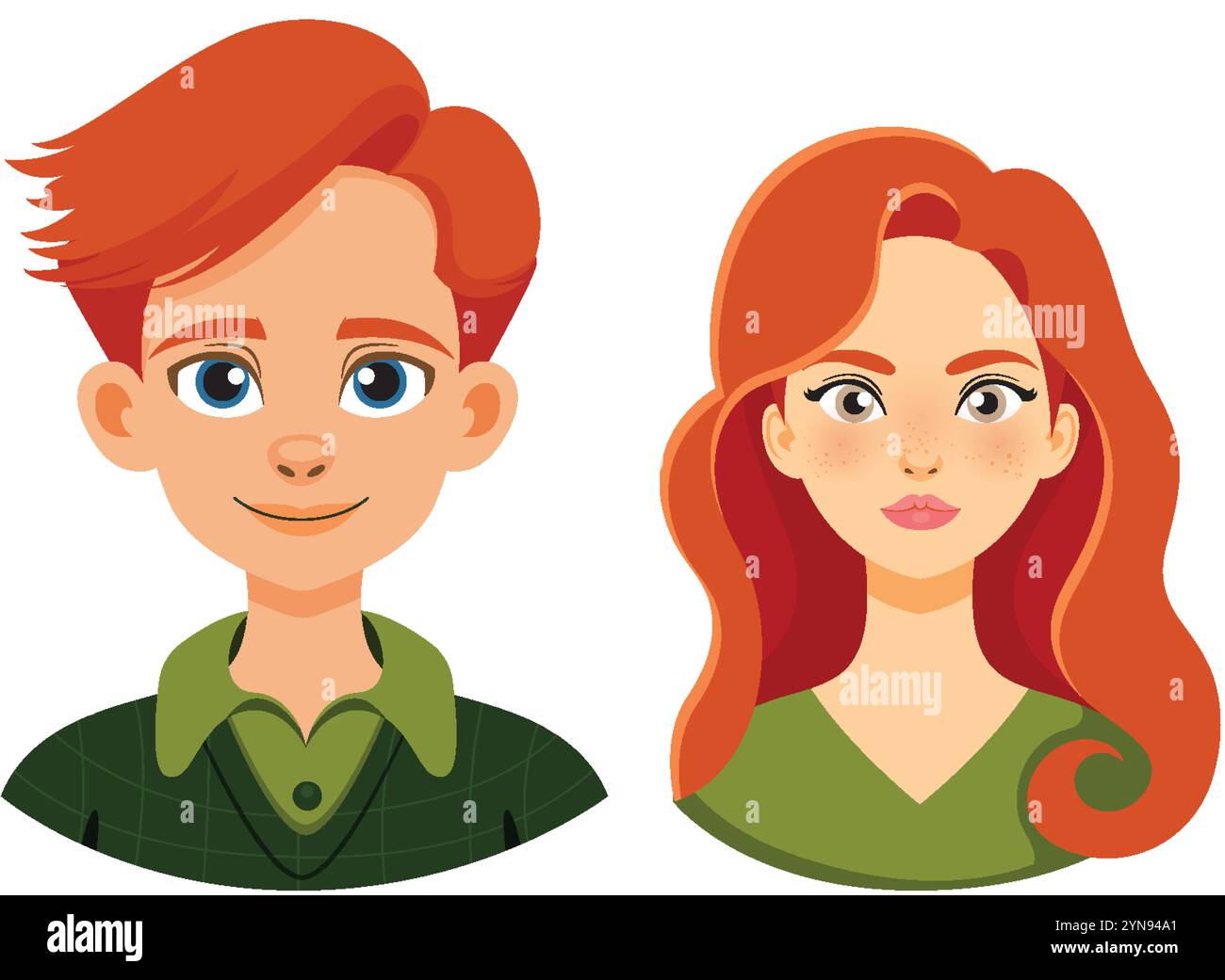 Vector illustration of a man and woman Stock Vector Image & Art - Alamy