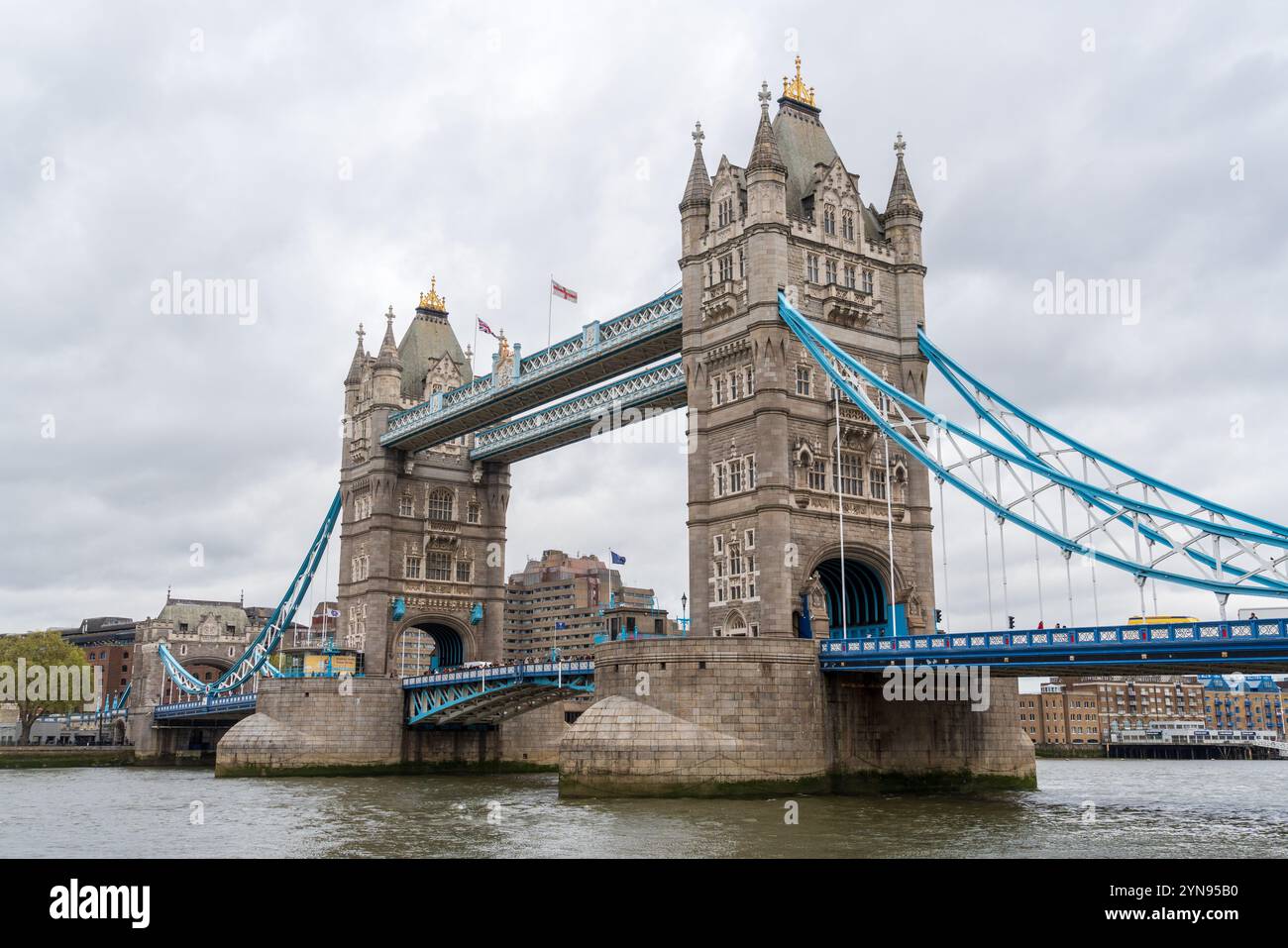 The Tower Bridge, Bascule bridge in the United Kingdom, London Stock ...