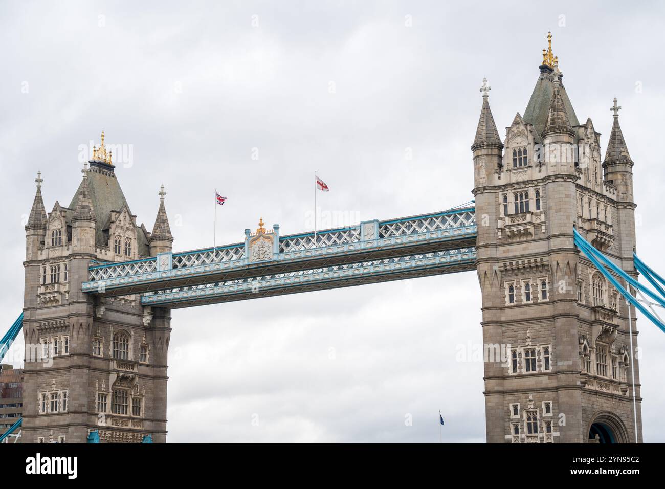 The Tower Bridge, Bascule bridge in the United Kingdom, London Stock ...