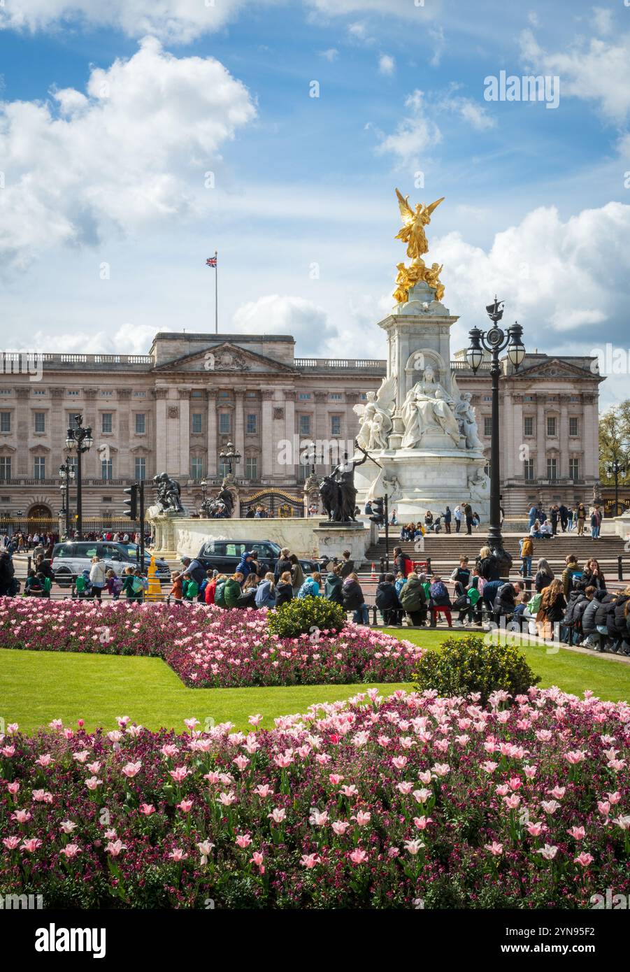 The Queen Victoria Memorial, Statue by Aston Webb and Thomas Brock, located at the end of The ...