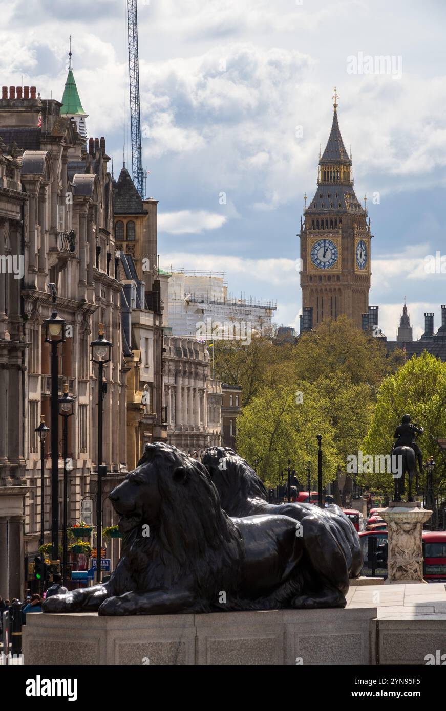 The Trafalgar Square, Plaza in London, England, in the City of ...