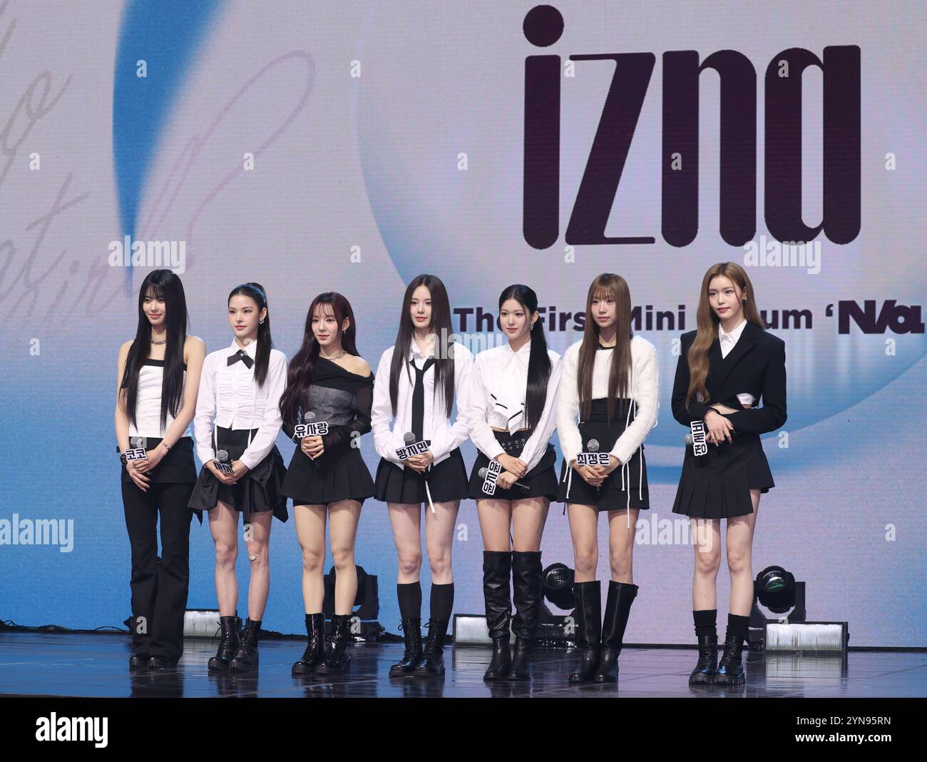 S. Korean girl group Izna South Korean girl group Izna poses for a ...