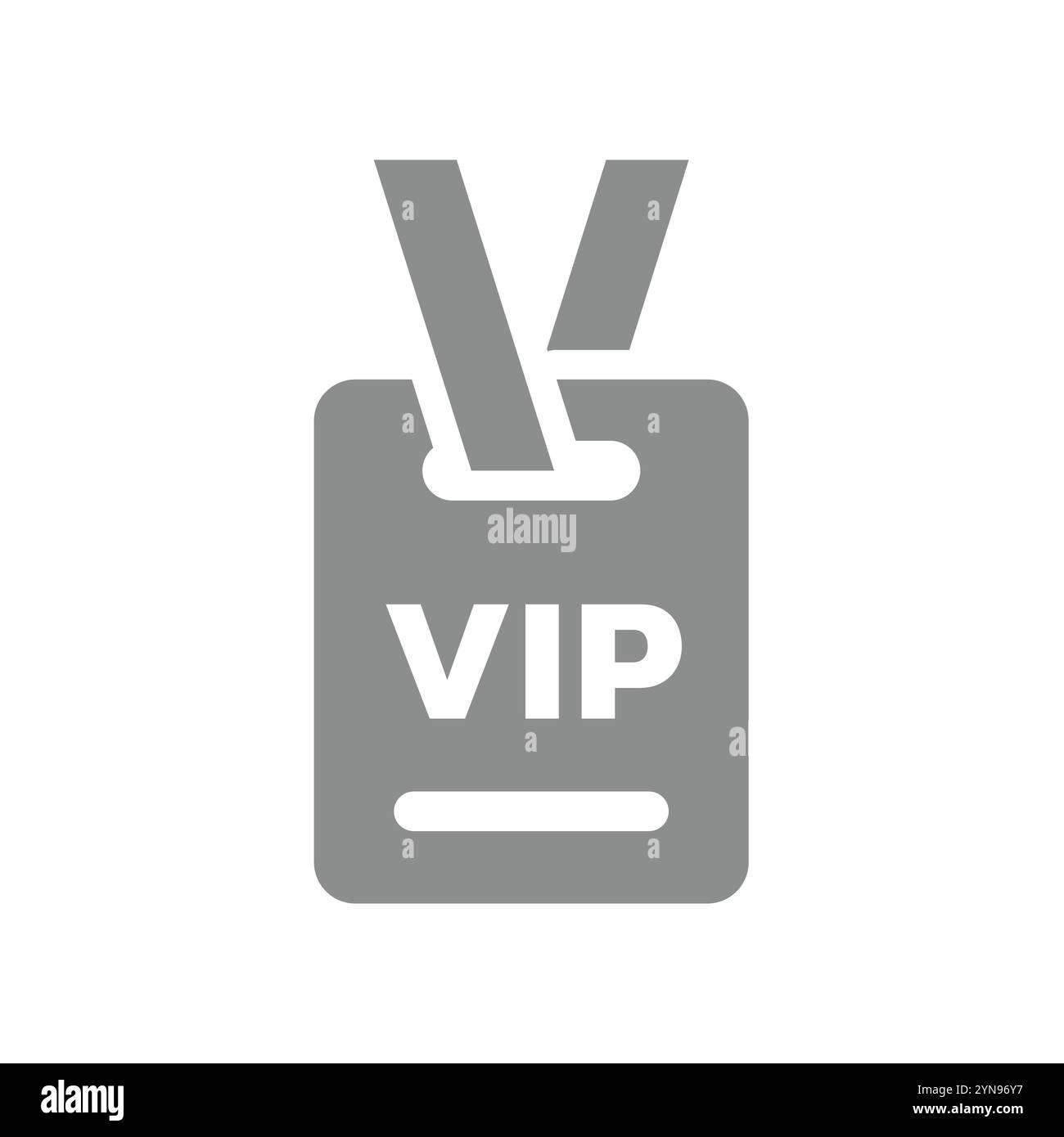 VIP badge vector icon. Celebrity access, exclusive entrance symbol ...