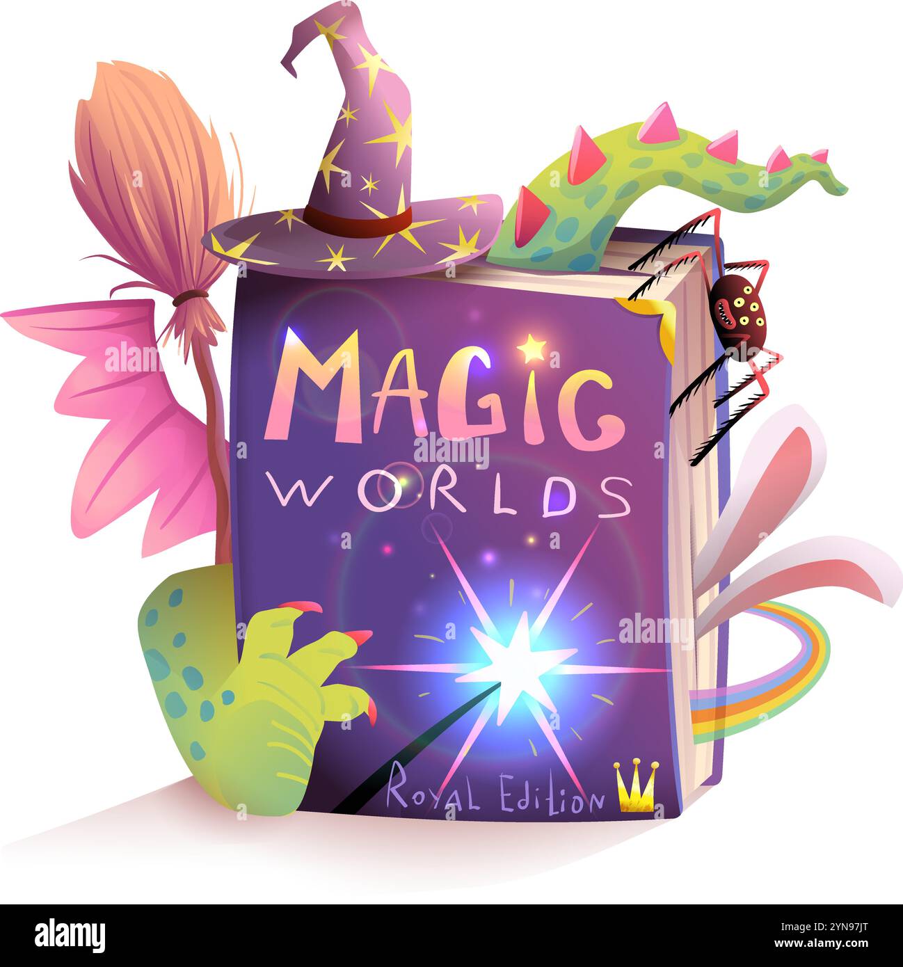 Enchanted world Stock Vector Images - Alamy