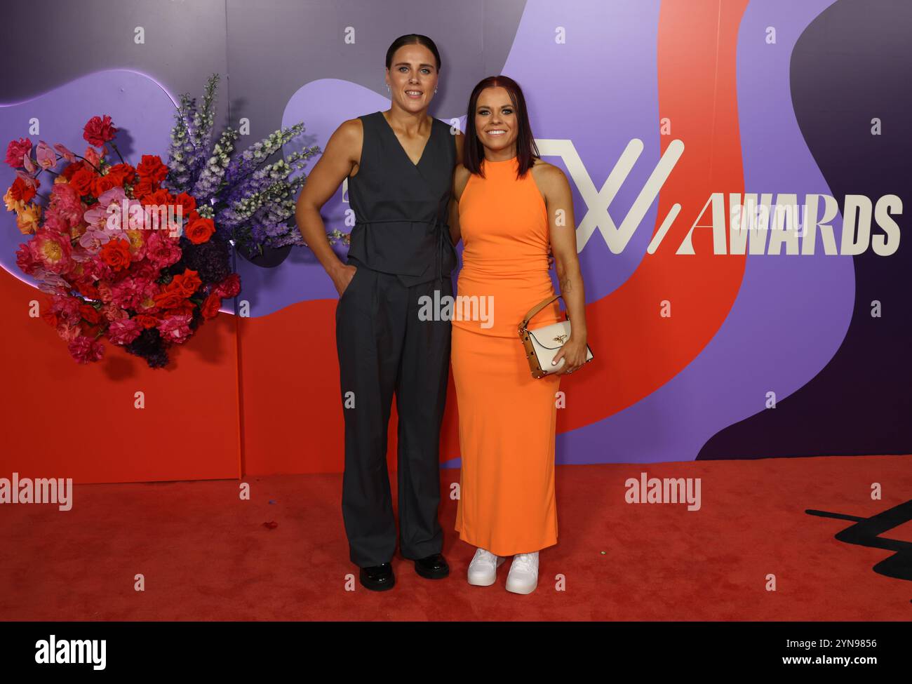 Melbourne, Australia. 25th Nov, 2024. Jasmine Garner and Jenna Bruton ...