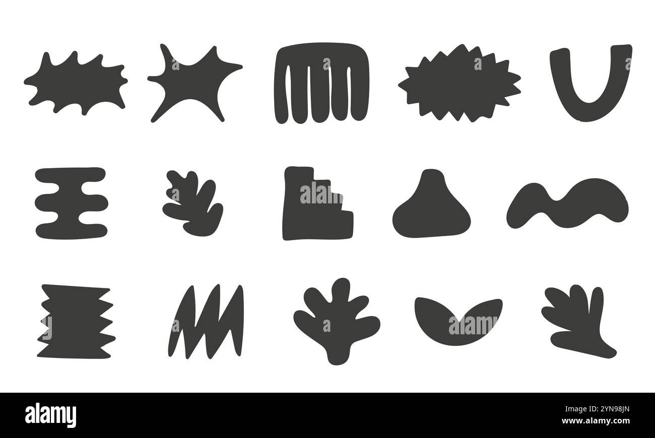 Brutalist abstract element sticker hi-res stock photography and images ...