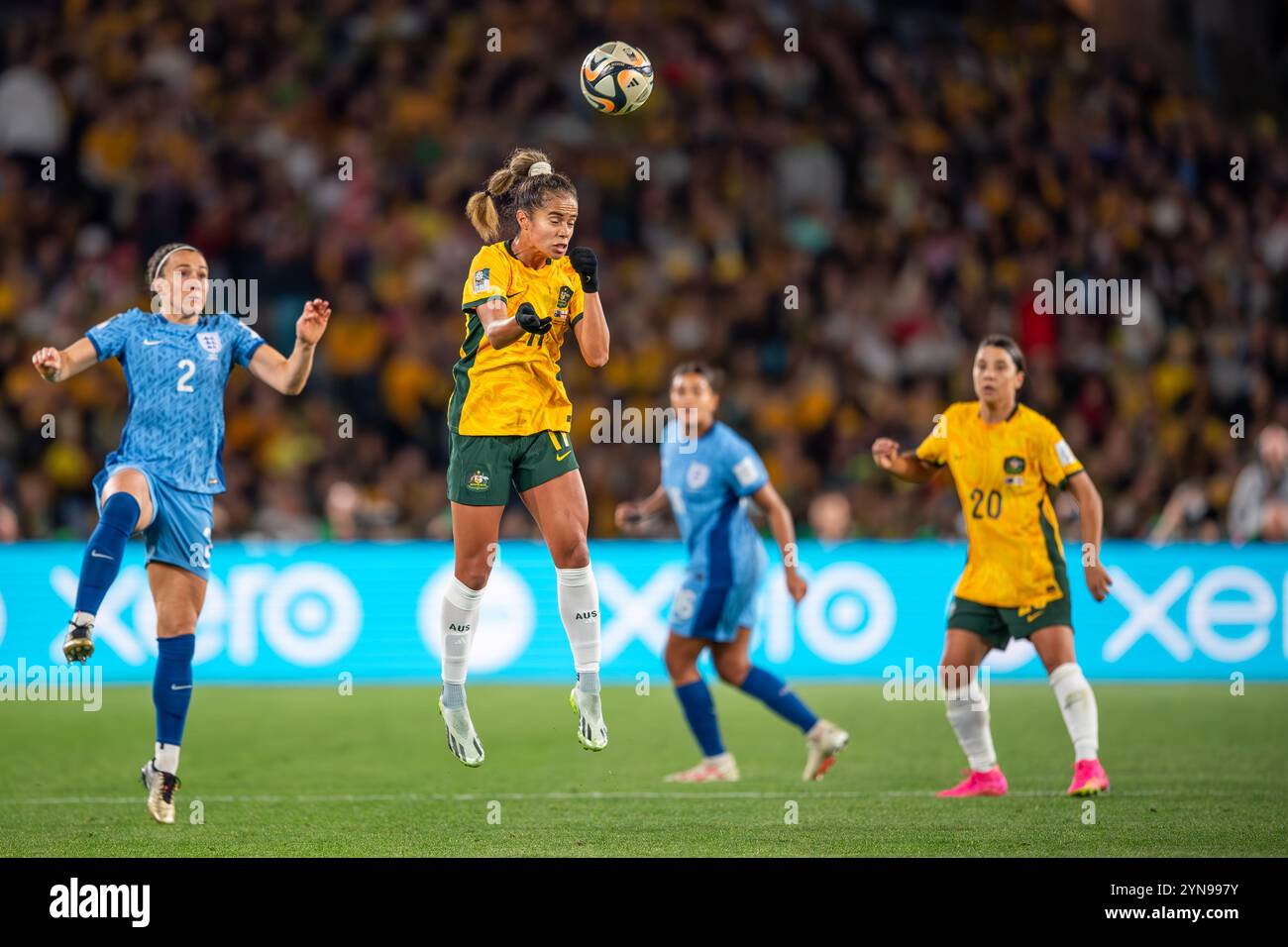 Australian Matilda Mary Fowler seen in action during the FIFA World Cup ...