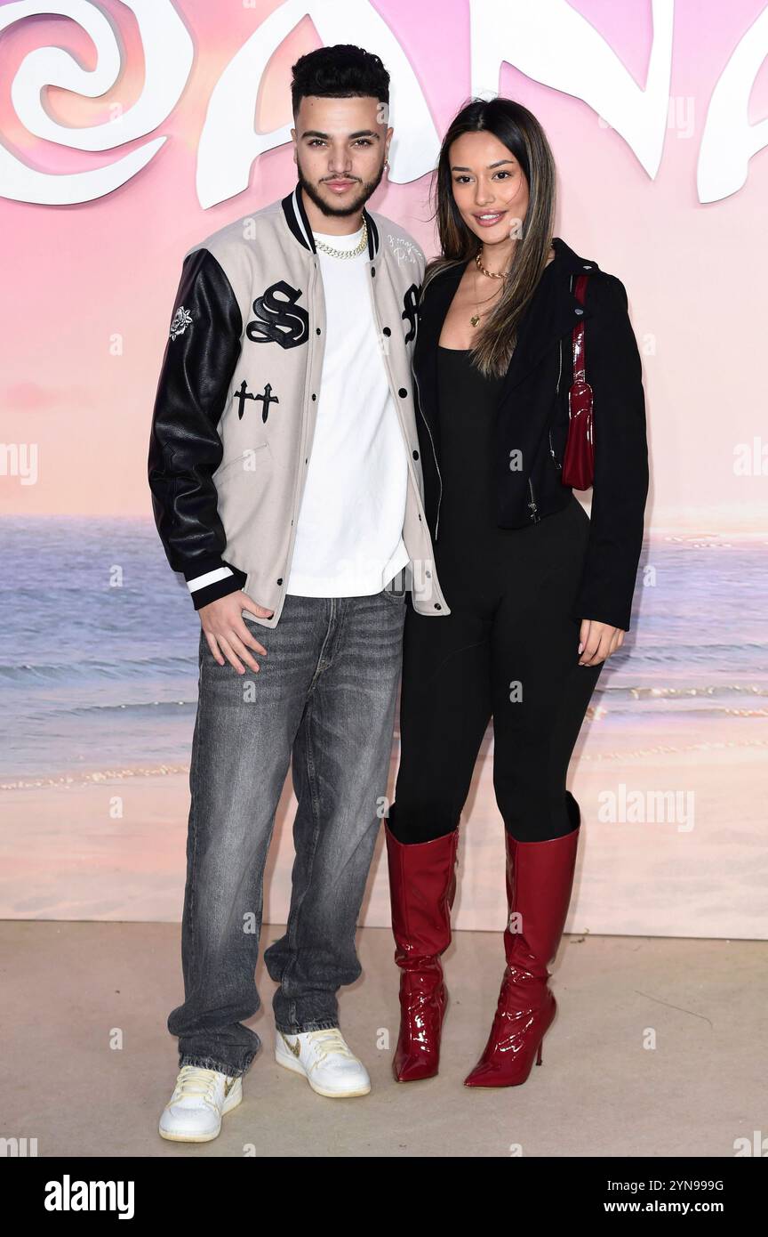 Junior Andre mit Freundin Jasmine Orr bei der Premiere des ...