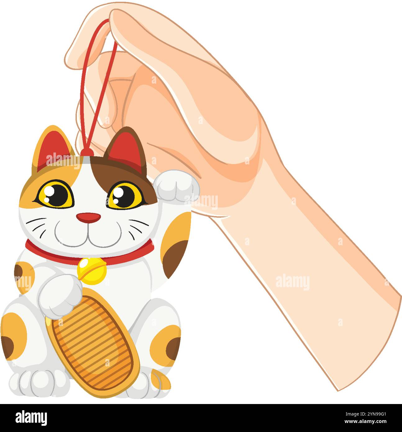 Cat hand raised Stock Vector Images - Alamy