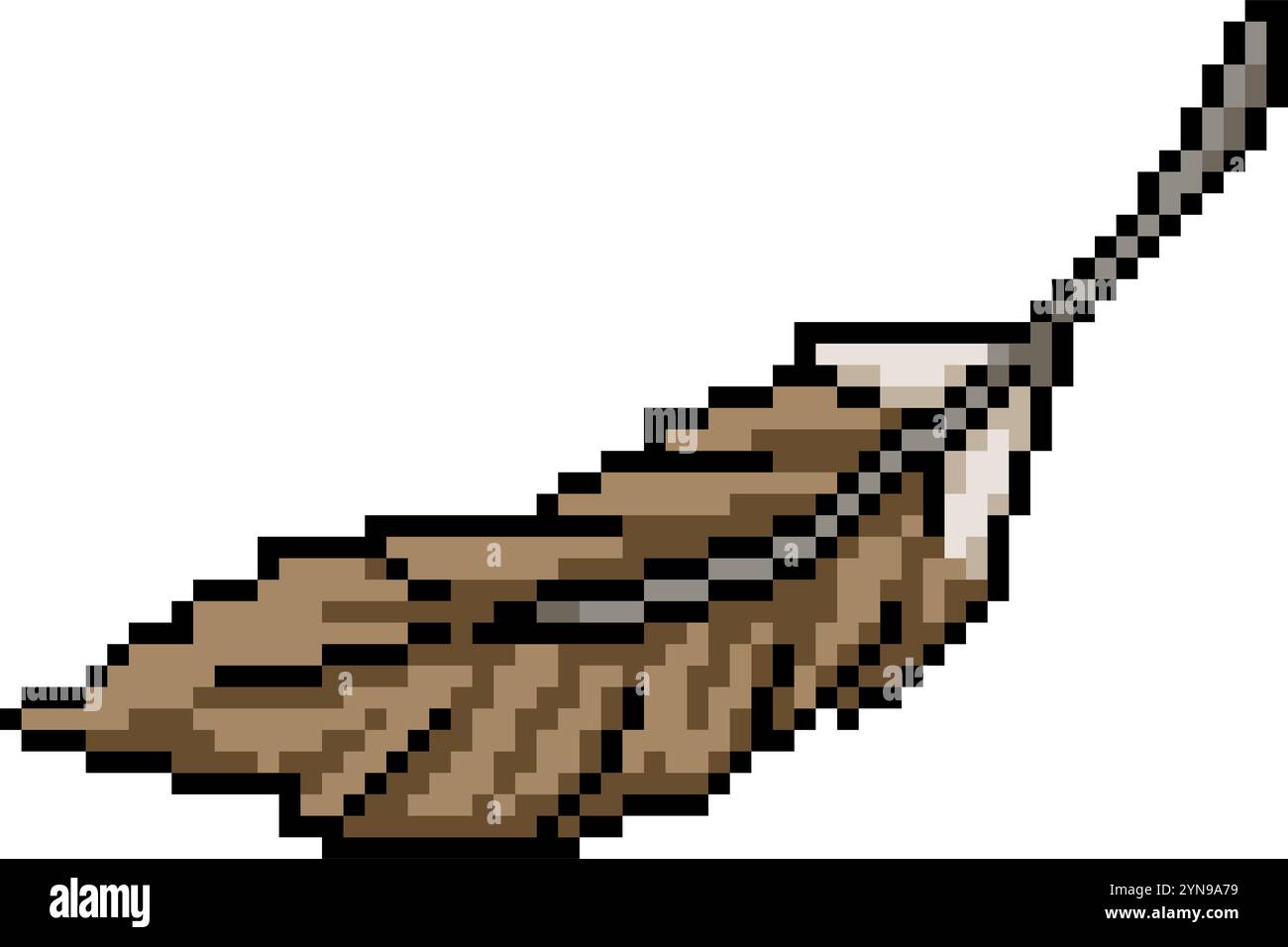 Feather isolated leaf Stock Vector Images - Alamy