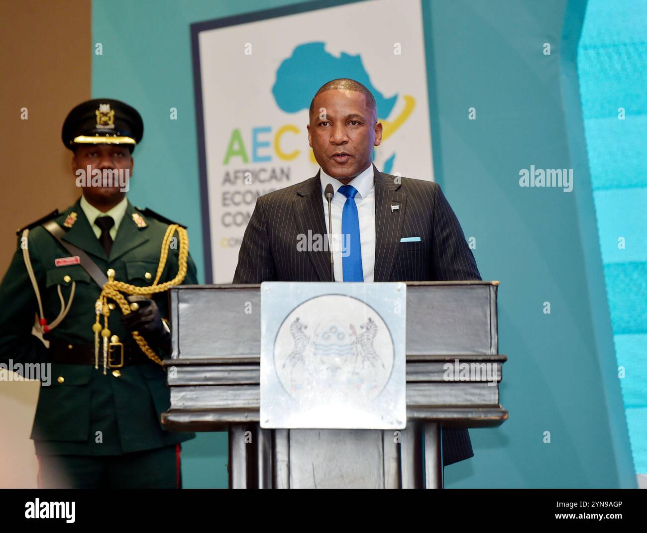 Gaborone, African Economic Conference in Gaborone. 23rd Nov, 2024. Duma ...
