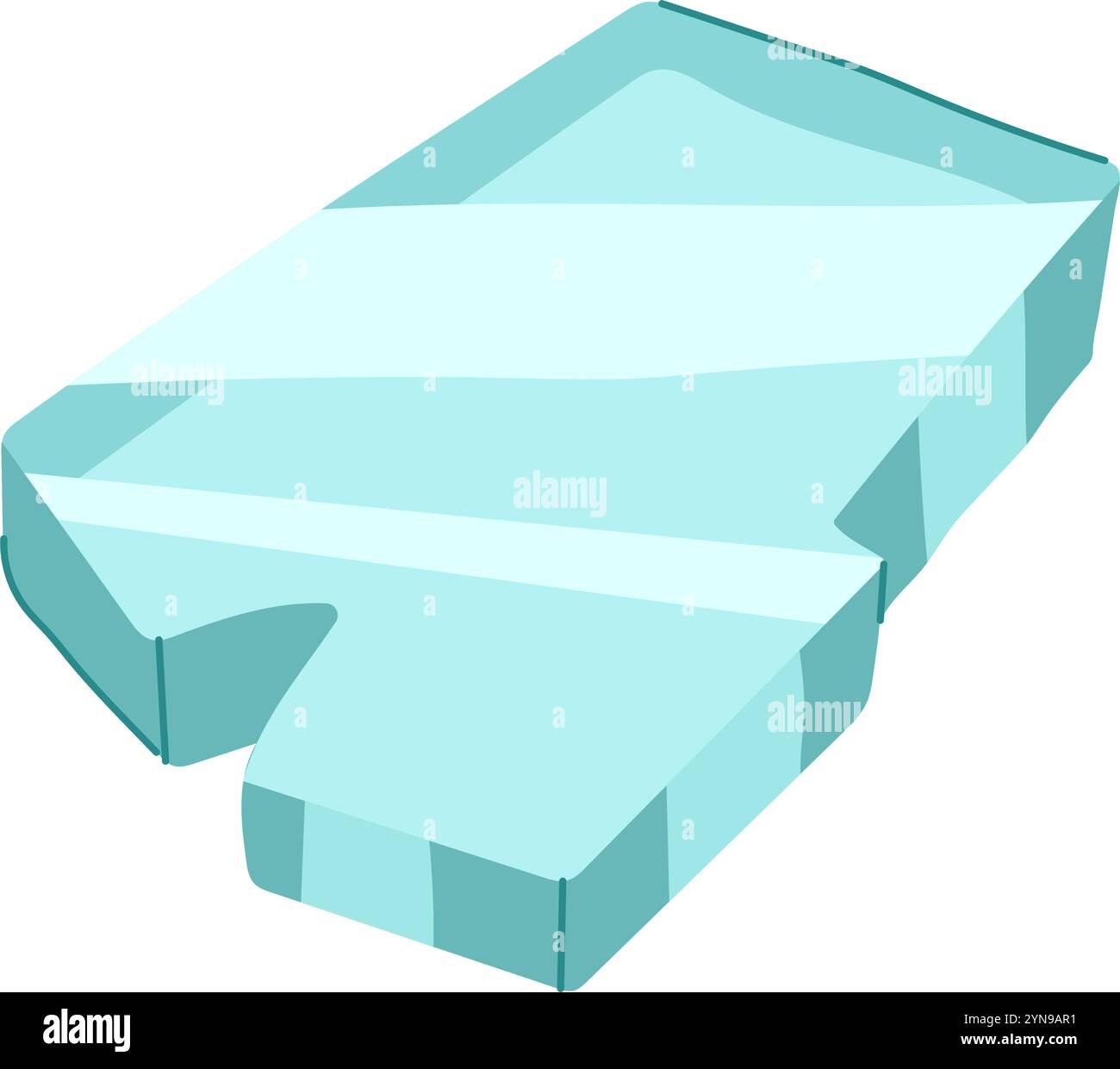 piece glass broken shard cartoon vector illustration Stock Vector Image ...