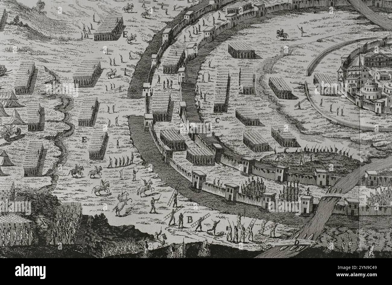 Gallic Wars (58 BC-51 BC). Siege of Alesia, 52 BC. The climactic ...