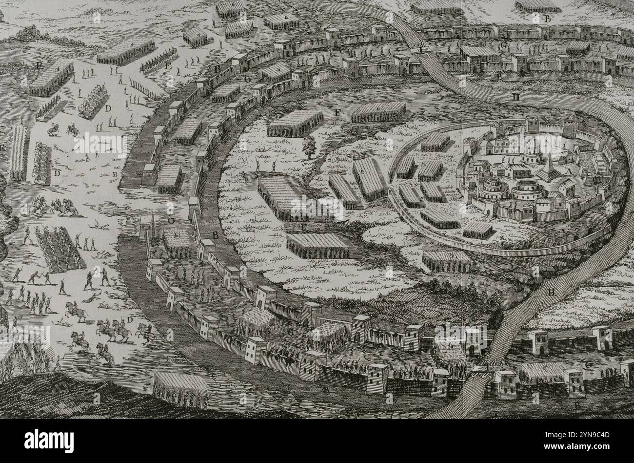 Gallic Wars (58 BC-51 BC). Siege of Alesia, 52 BC. The climactic ...