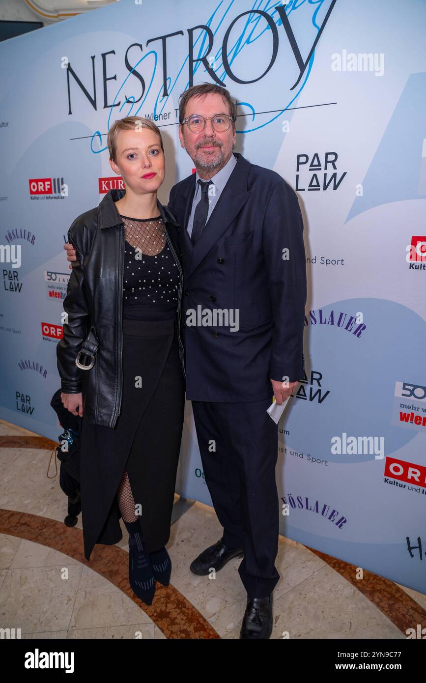 Vienna, Austria. 24th Nov, 2024. Nestroy Theatre Prize Award Ceremony ...