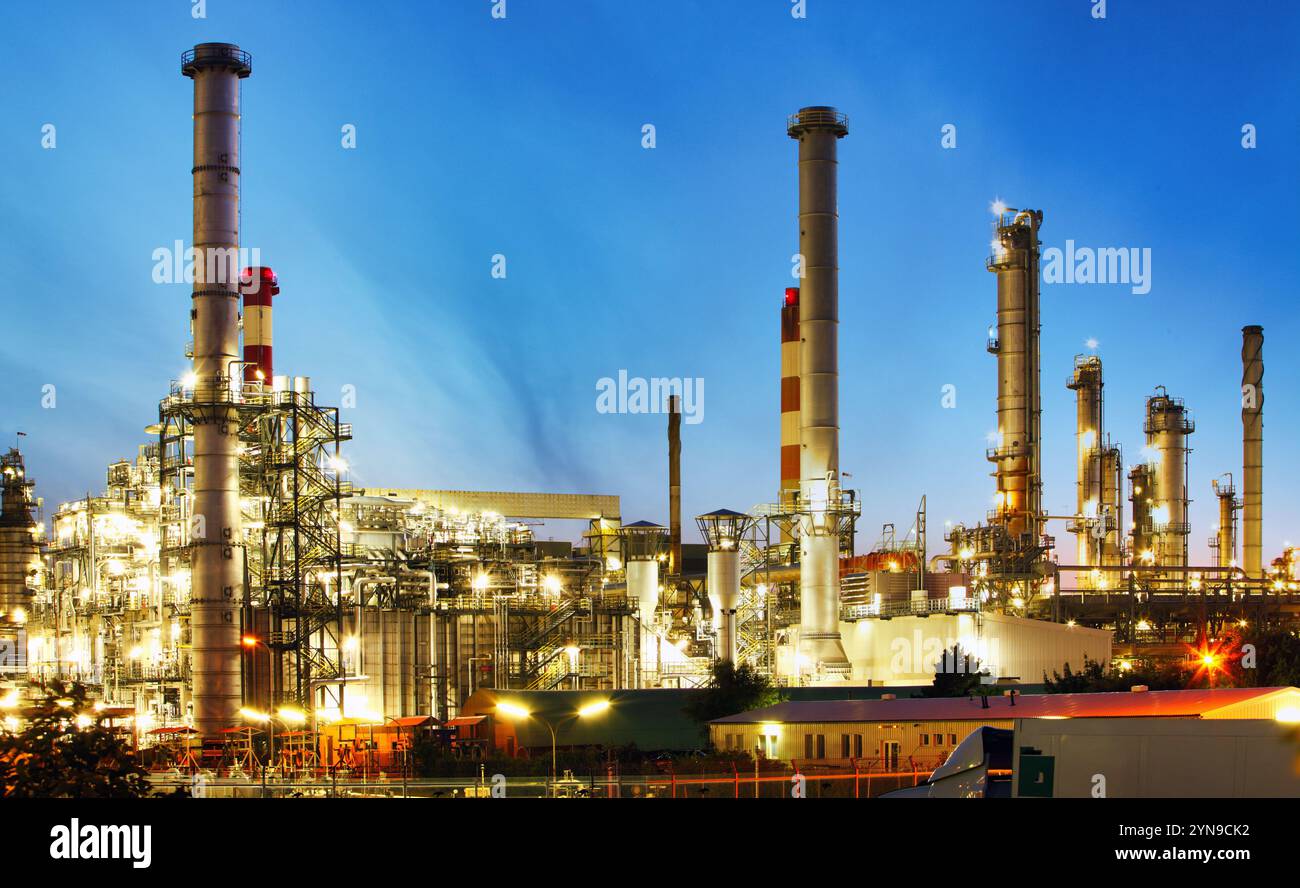 Oil and Gas Industrial zone,Close-up of industrial pipelines of an oil ...