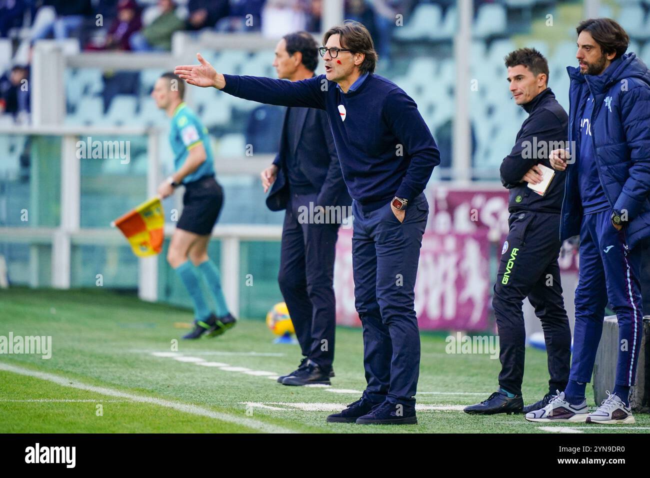 Turin, Italie. 24th Nov, 2024. The head coach Paolo Vanoli (Torino FC ...